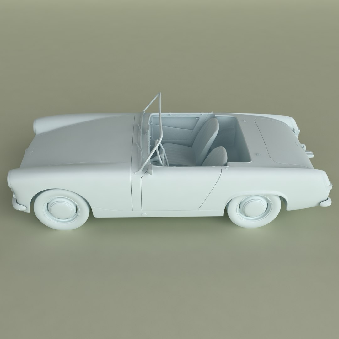 Austin Healey Sprite Mkii 3d Model