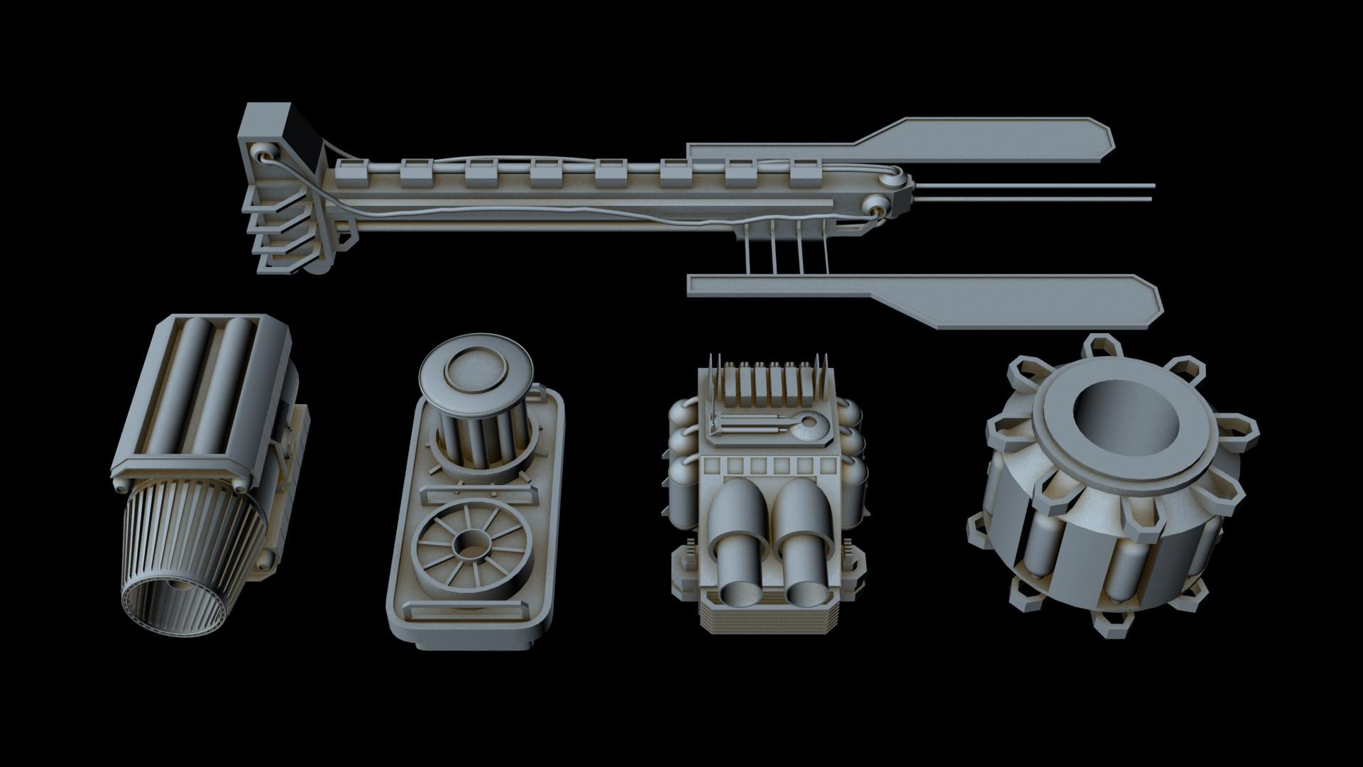 3D Starship Greeble 2 Model - TurboSquid 1201876