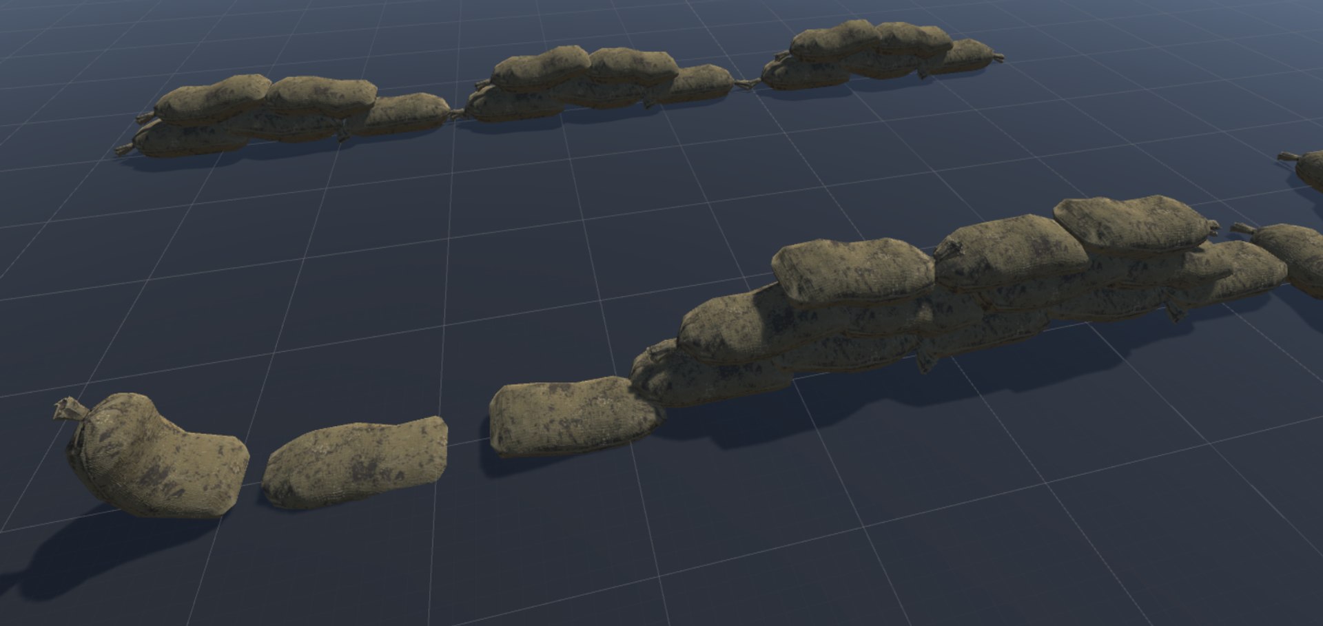 Military Sandbags Bags 3D Model - TurboSquid 1439386