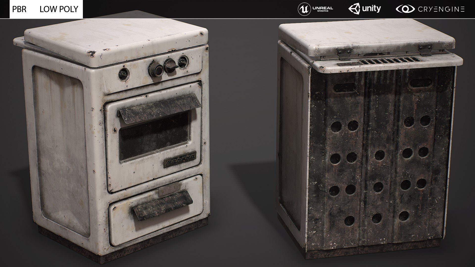 3D Model Realistic Soviet Stove - Next Gen PBR Low Poly - TurboSquid ...