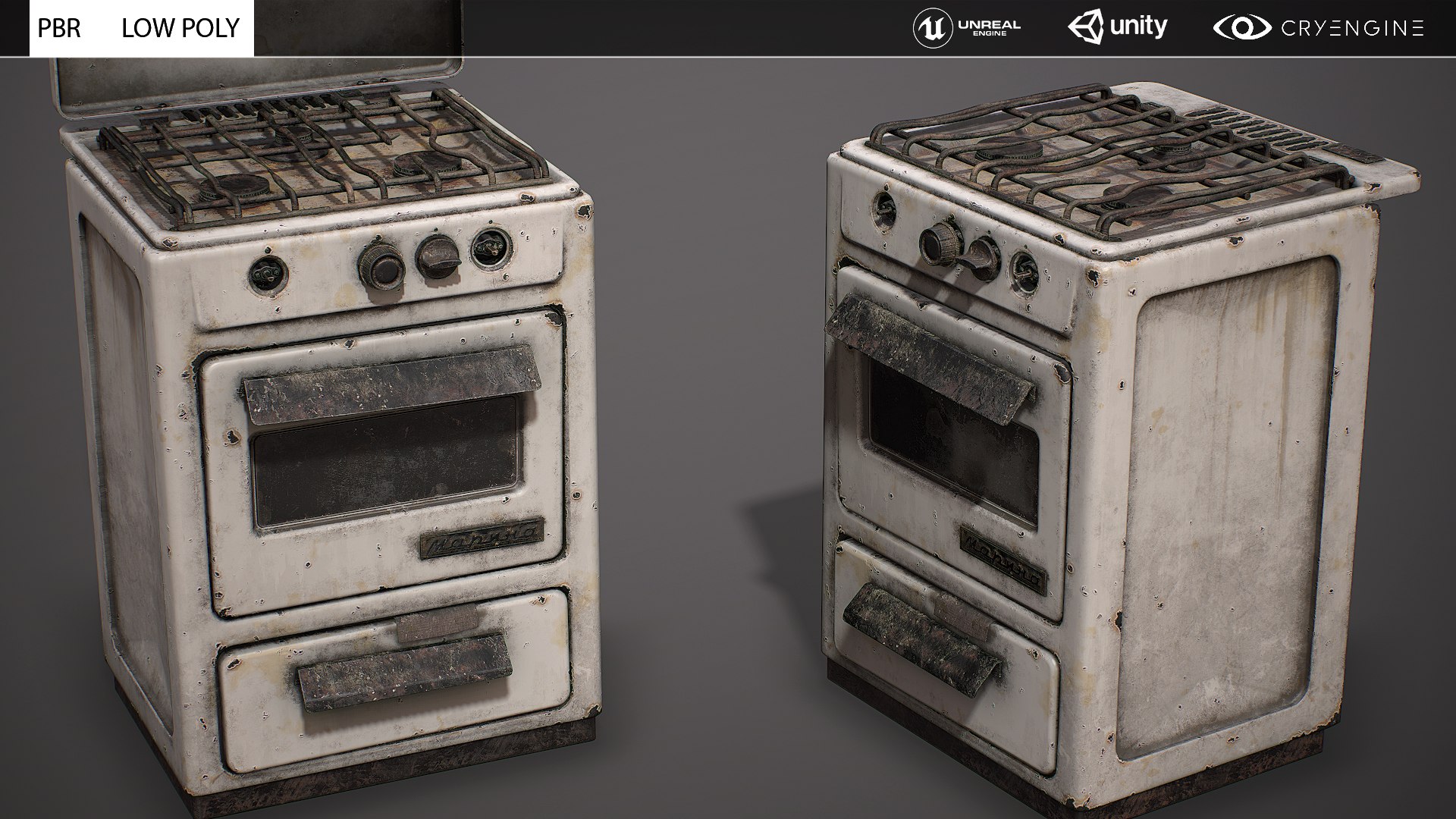 3D Model Realistic Soviet Stove - Next Gen PBR Low Poly - TurboSquid ...