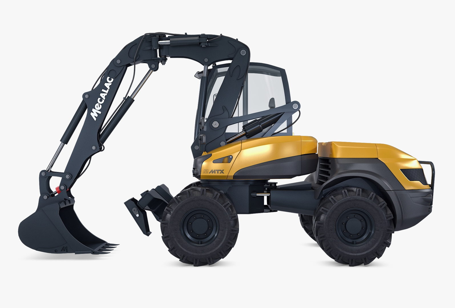 Mecalac 12MTX Excavator 2021-2025 M 1 3D - TurboSquid 2424852