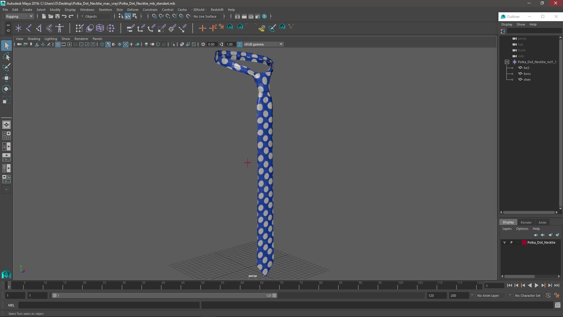 Polka Dot Necktie 3D Model - TurboSquid 2194821