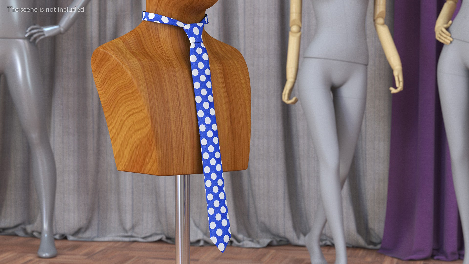 Polka Dot Necktie 3D Model - TurboSquid 2194821