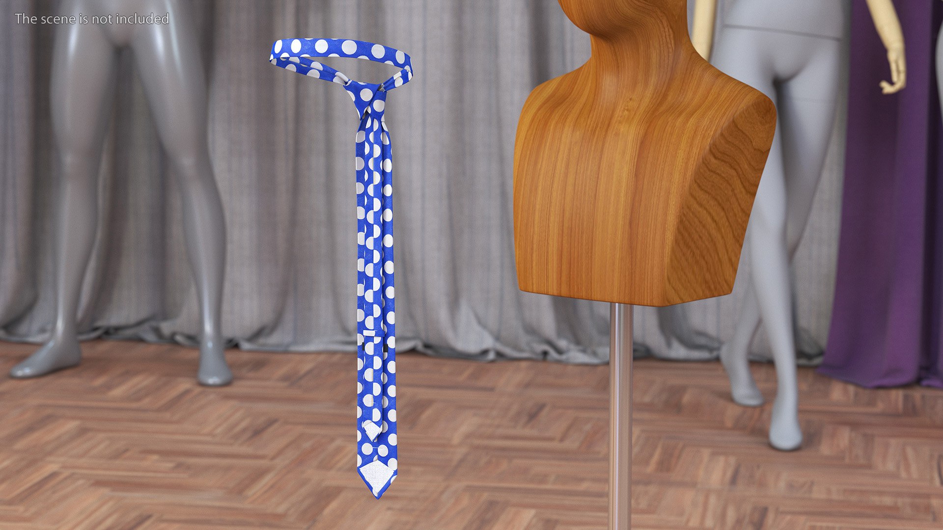 Polka Dot Necktie 3D Model - TurboSquid 2194821