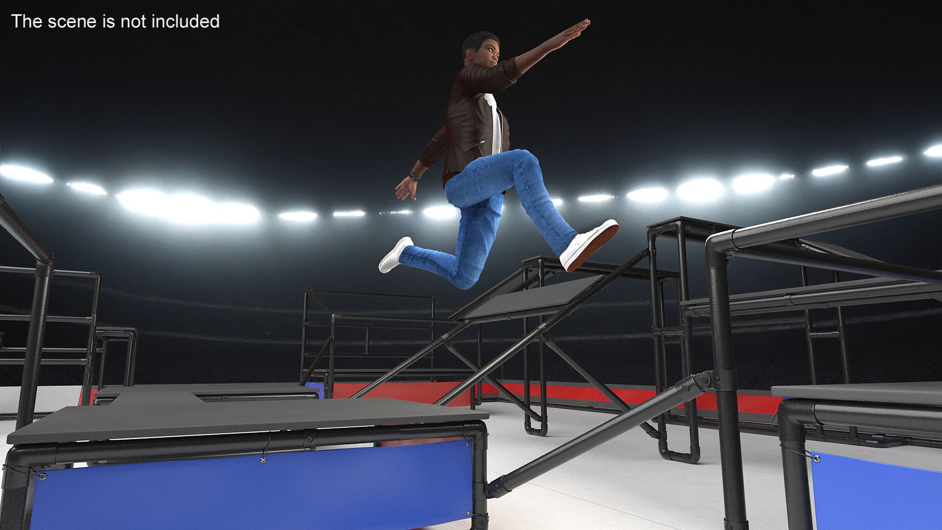 3D Compact Parkour Obstacle Course - TurboSquid 2371625