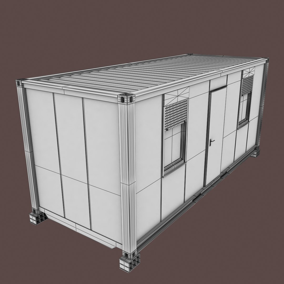 3dsmax 20ft Office Container