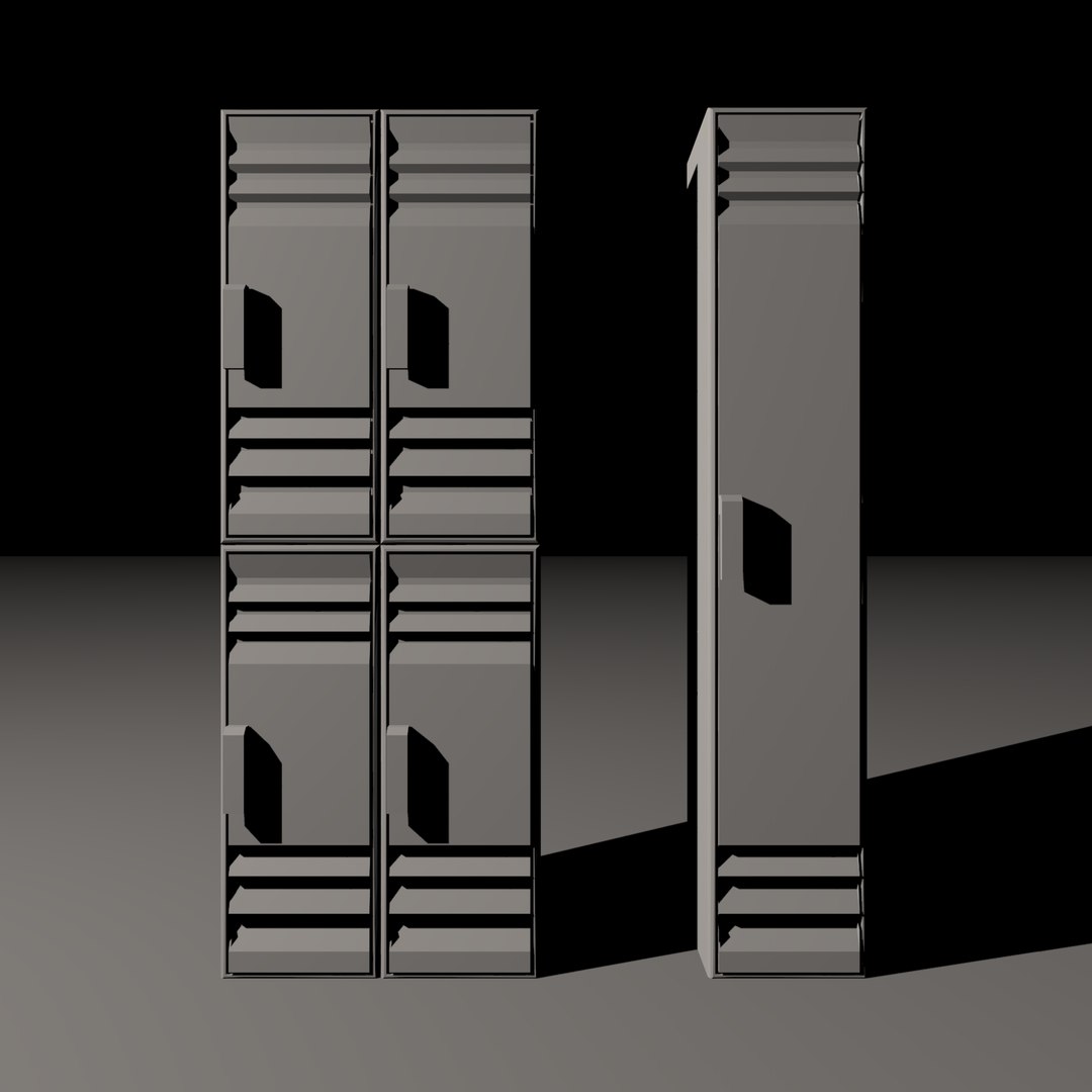 Free Work Lockers 3D Model - TurboSquid 1690954