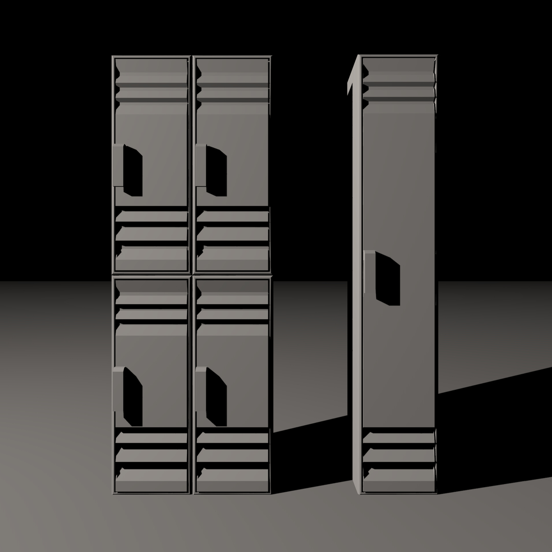 Free work lockers 3D model - TurboSquid 1690954