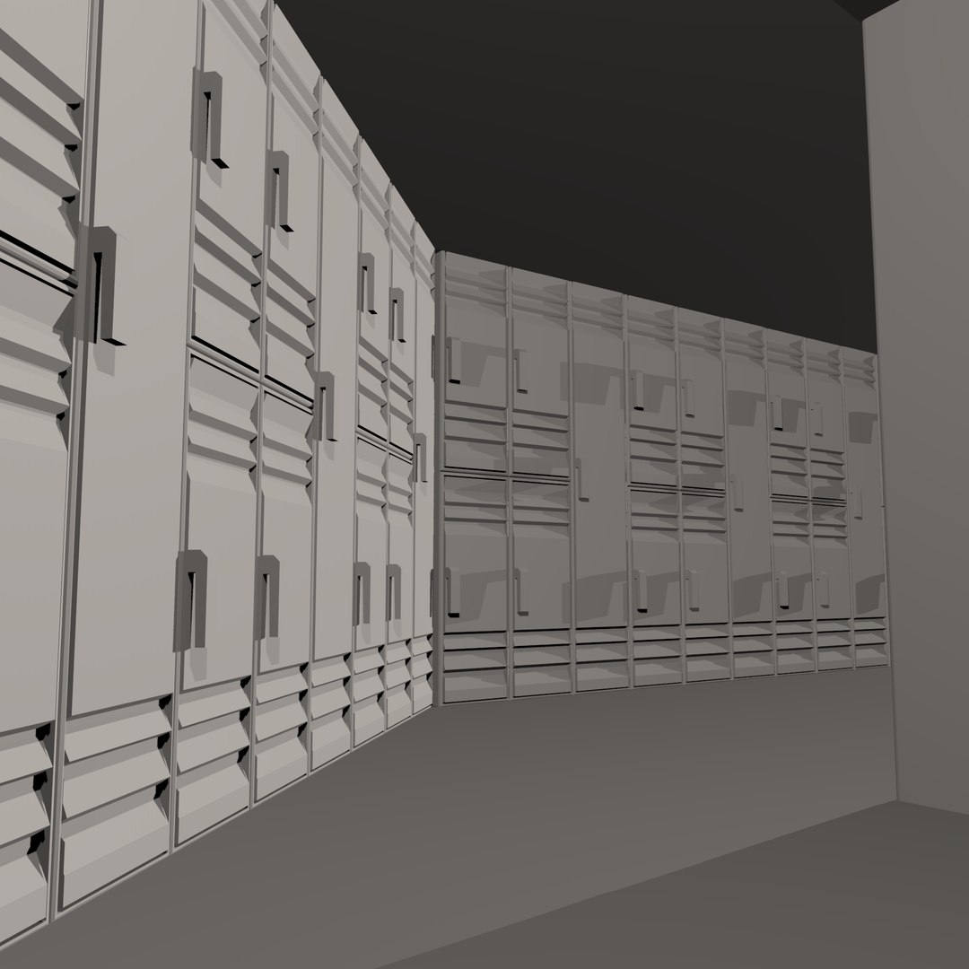 Free Work Lockers 3D Model - TurboSquid 1690954