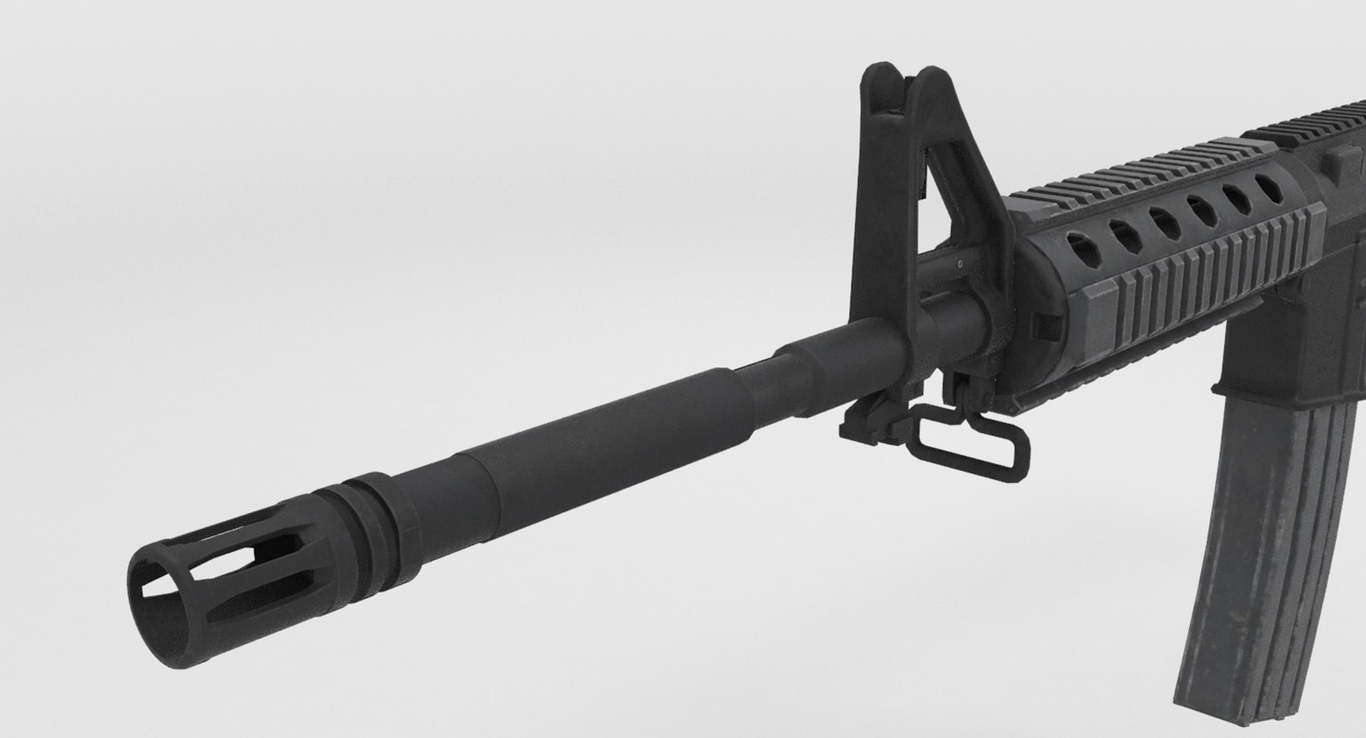 Military assault rifle m4 3D model - TurboSquid 1235348