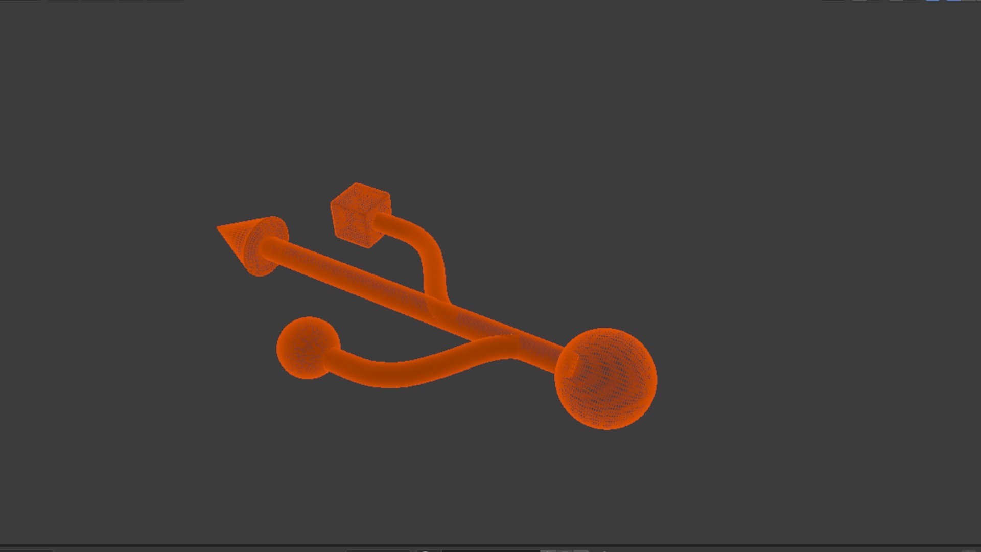 Usb symbol 3D model - TurboSquid 1812118