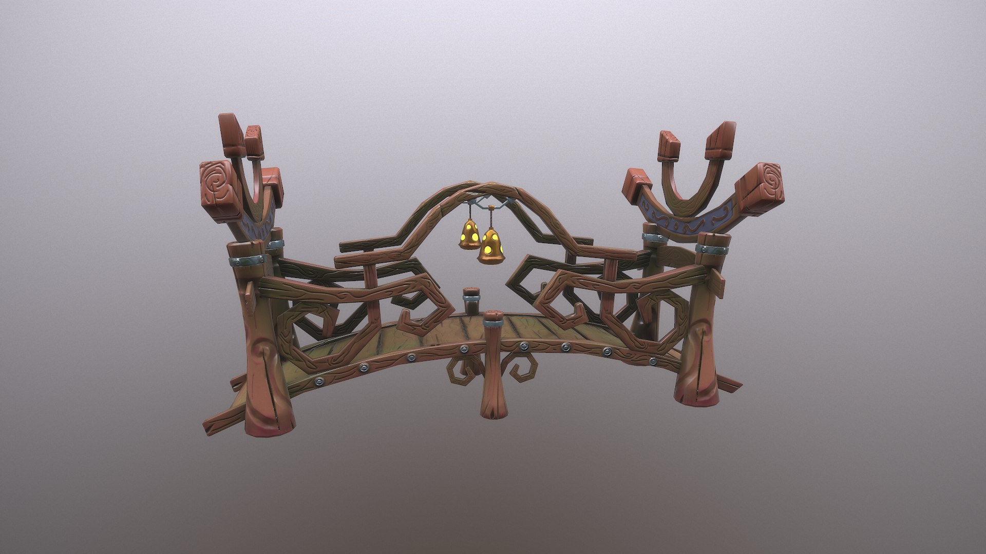 3D Hand Painted Bridge - TurboSquid 1527602