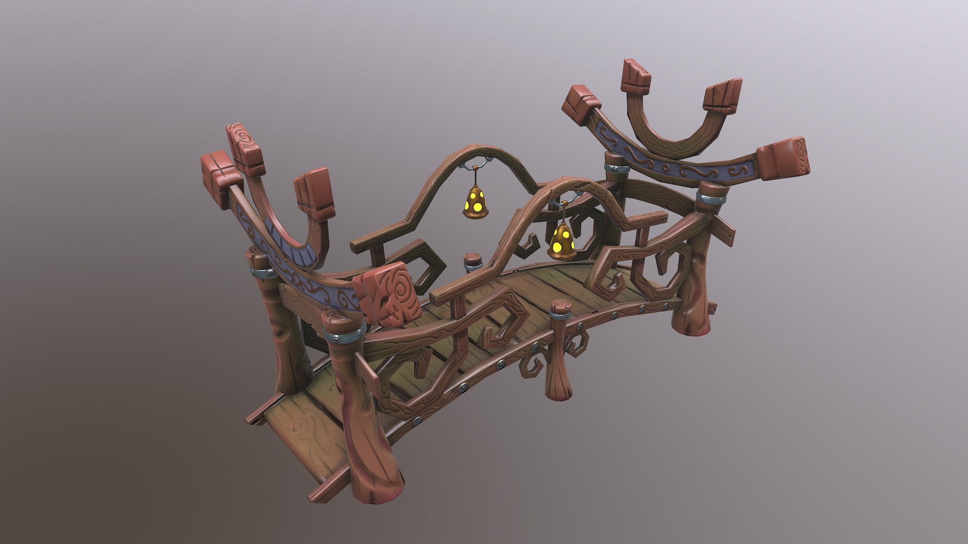 3D Hand Painted Bridge - TurboSquid 1527602