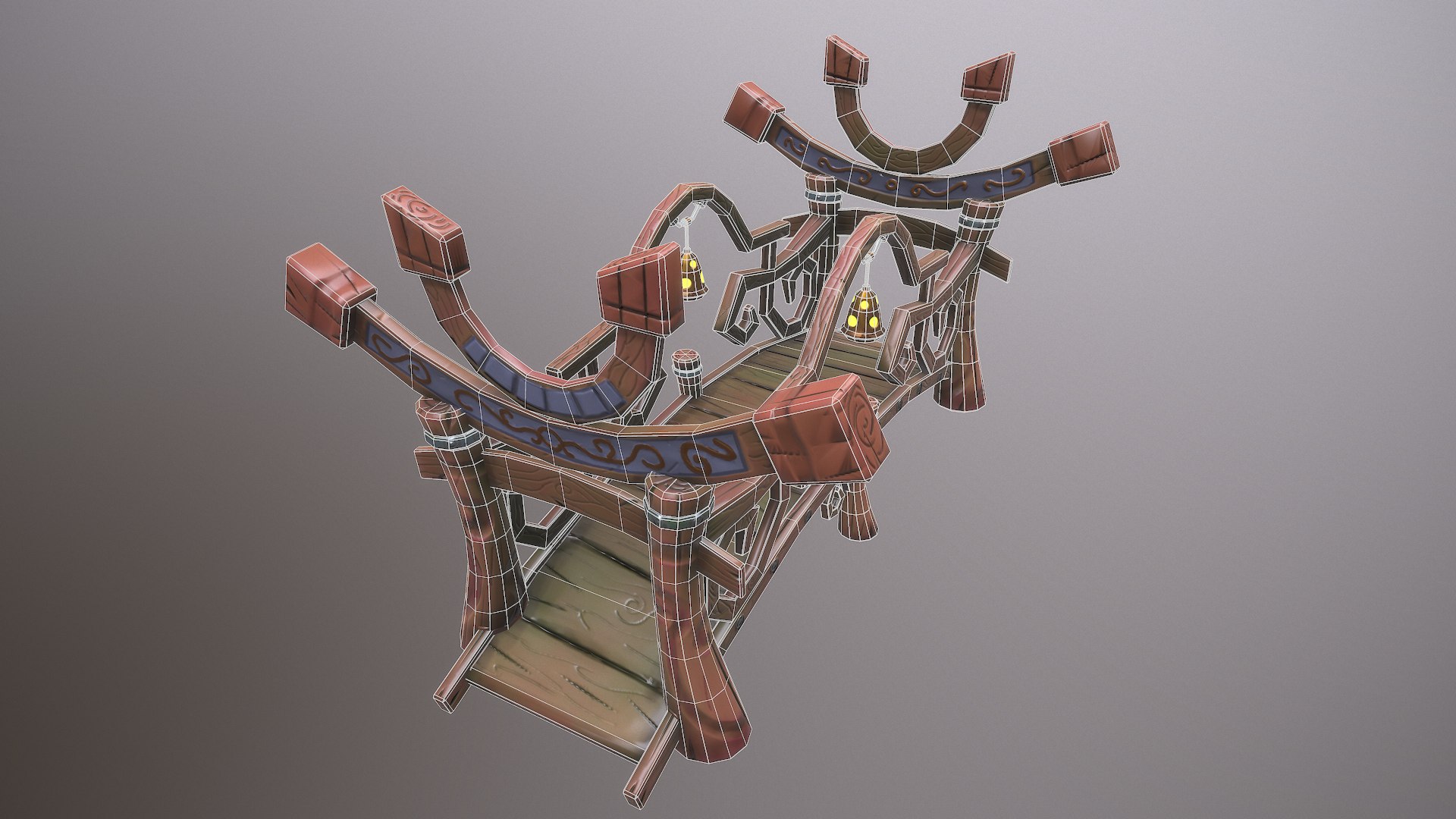 3D Hand Painted Bridge - TurboSquid 1527602