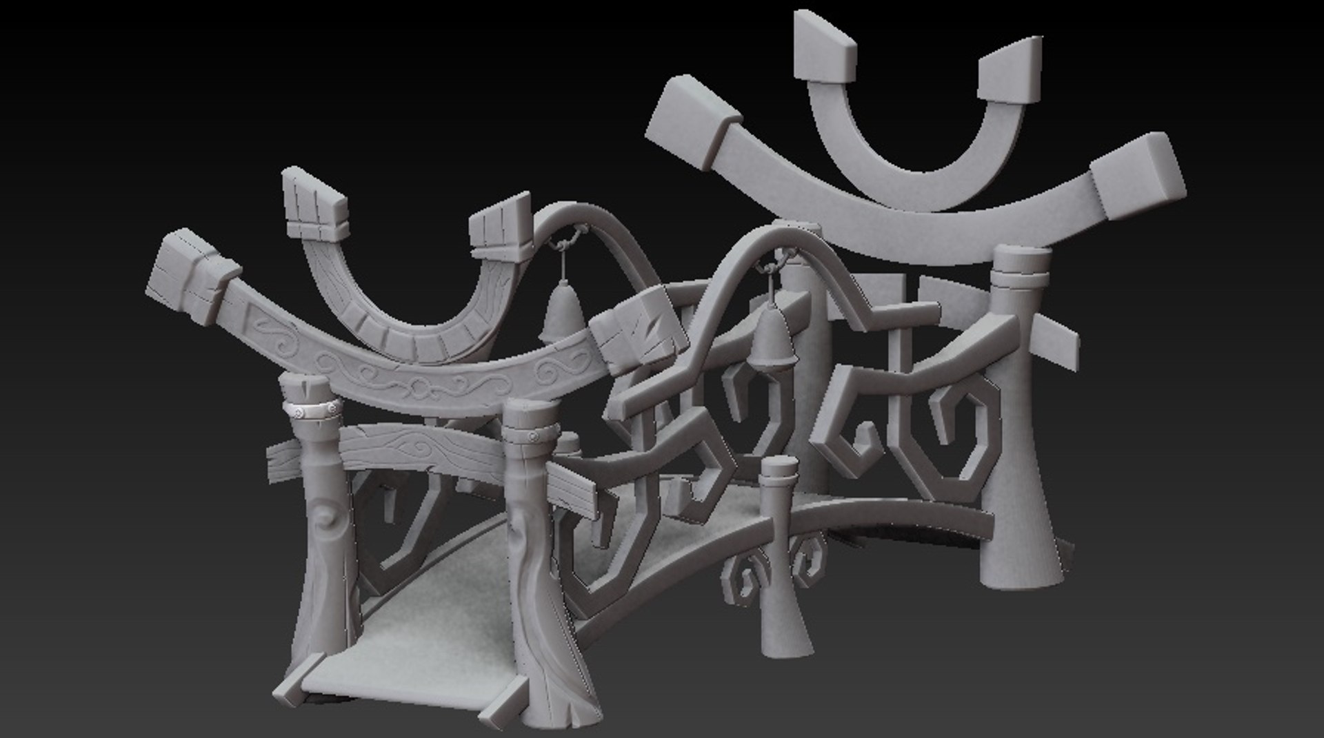 3D Hand Painted Bridge - TurboSquid 1527602