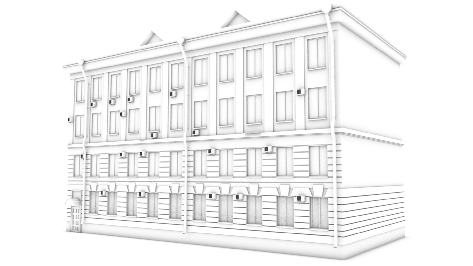 Loft Building 3d Model