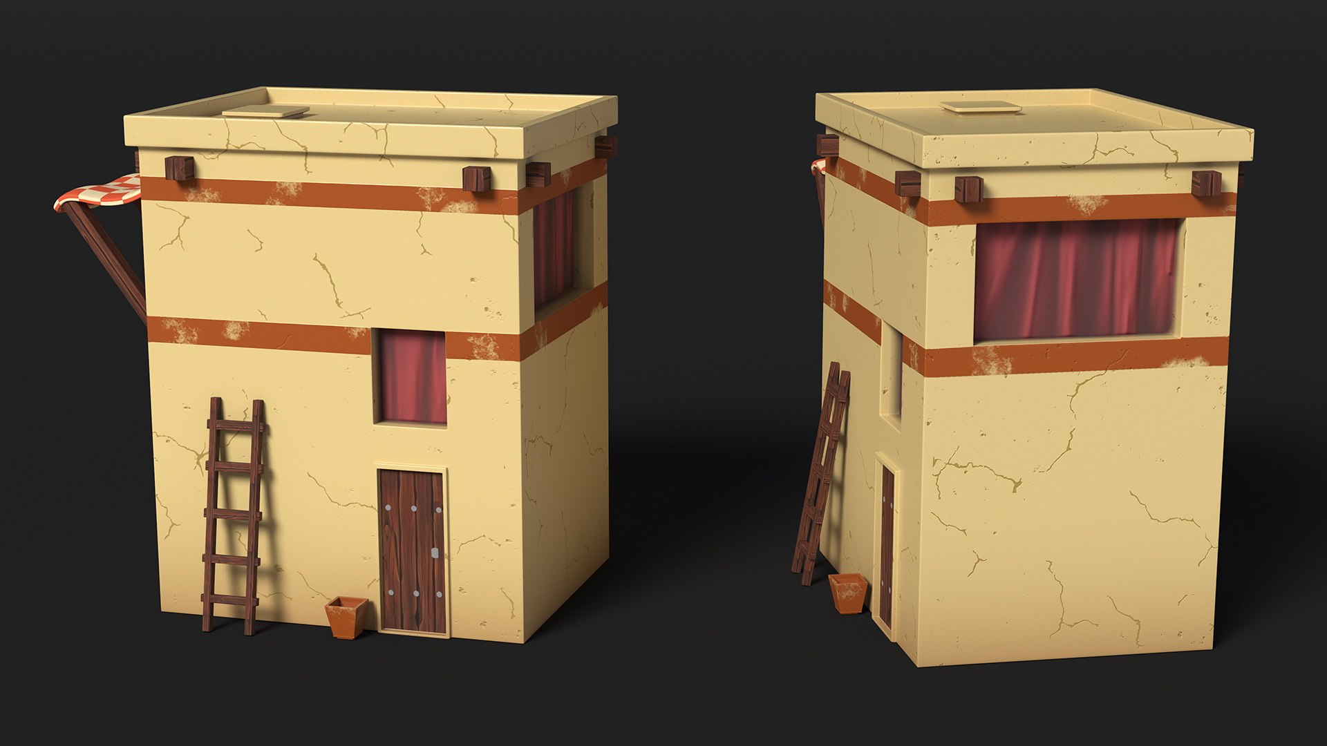 3D Stylized Arabian House - TurboSquid 2203996