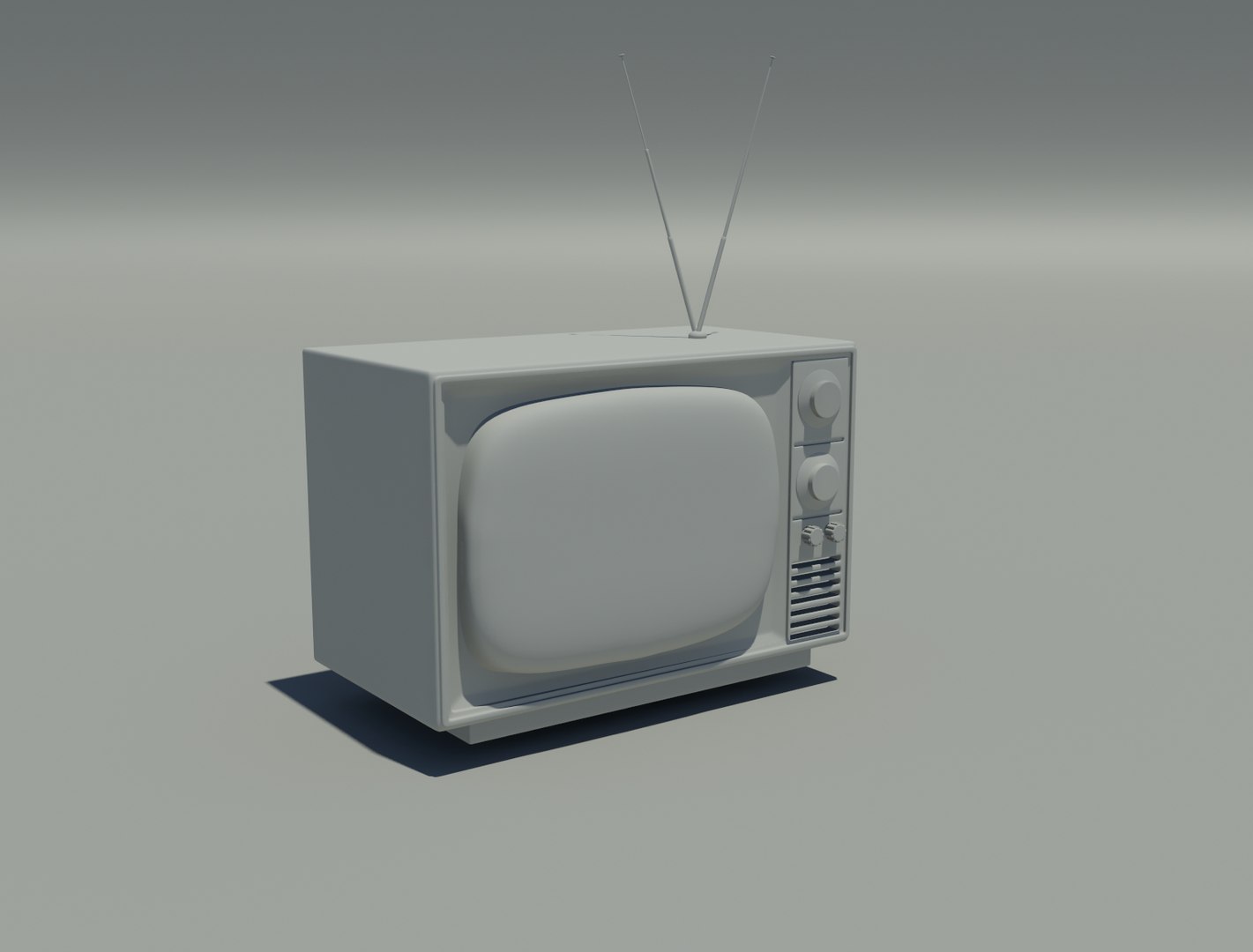 old television 3d model
