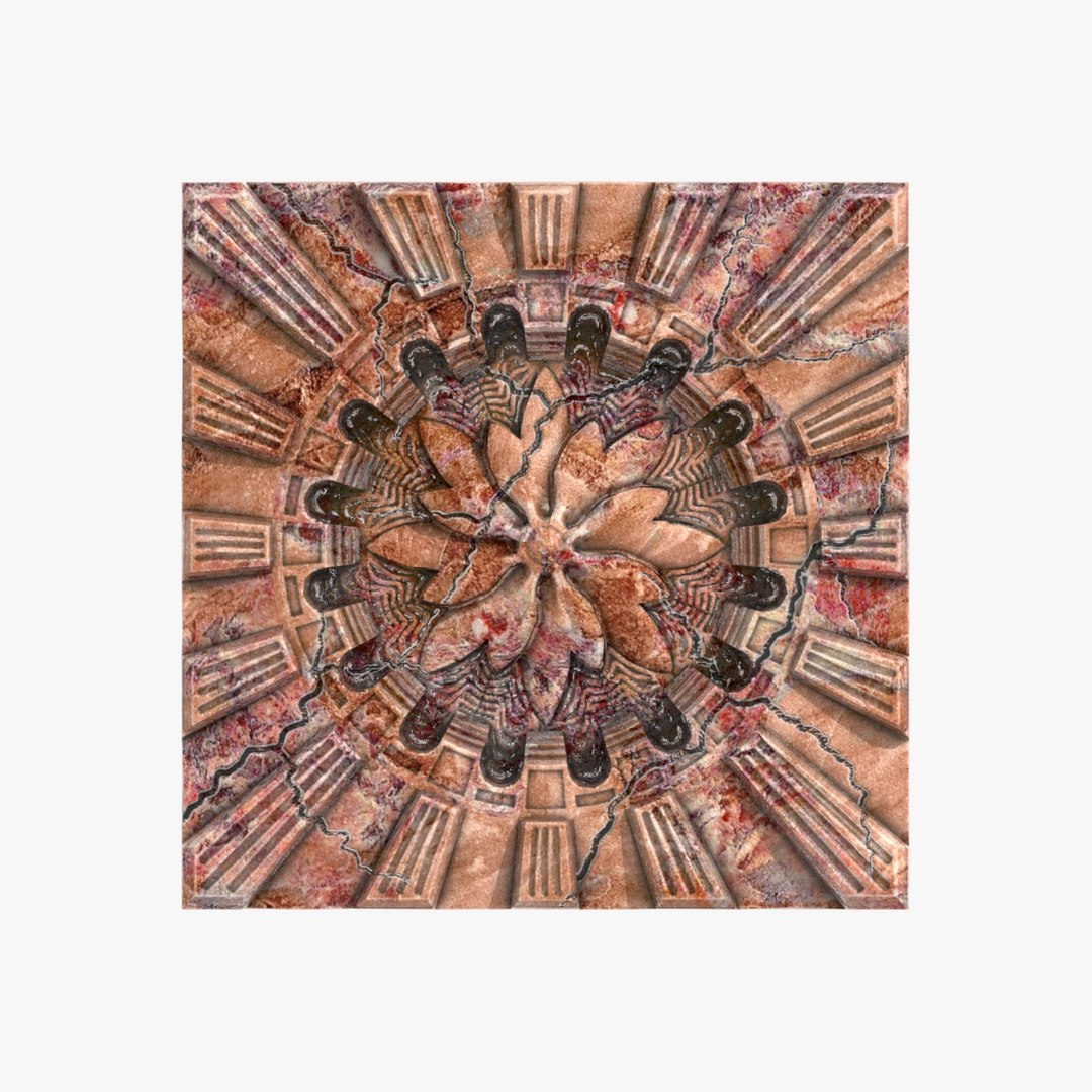 3d Cube Artifact Model