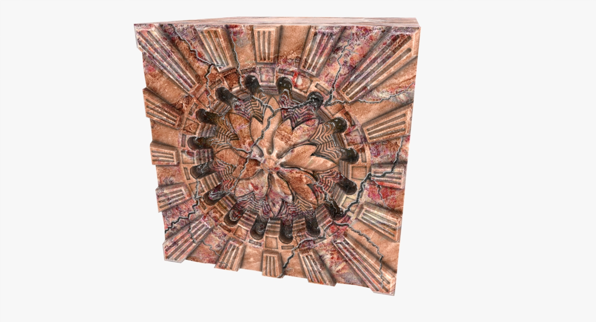 3d Cube Artifact Model