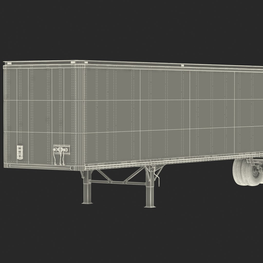3d Model Of Semi Trailer