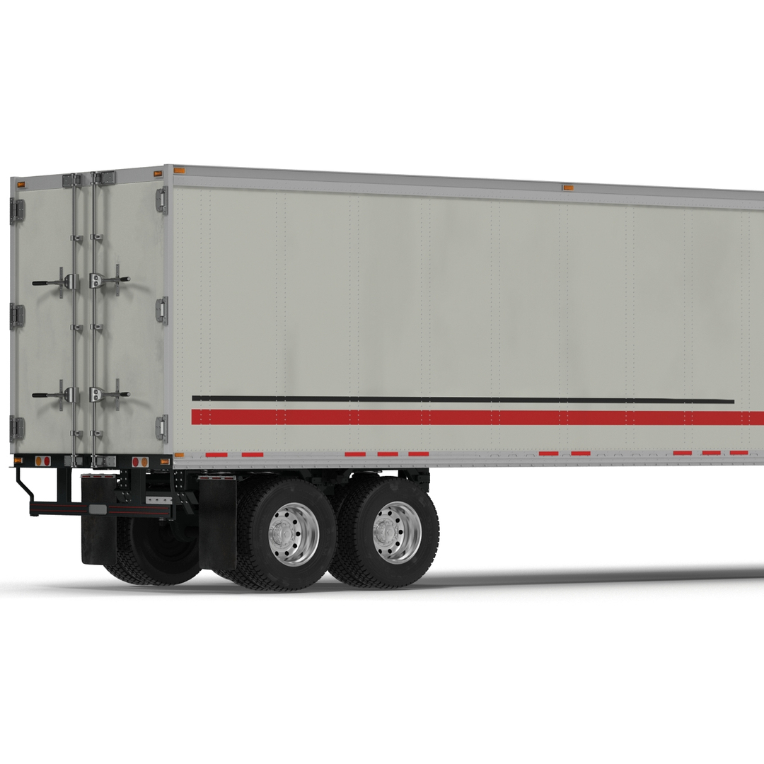 3d model of semi trailer