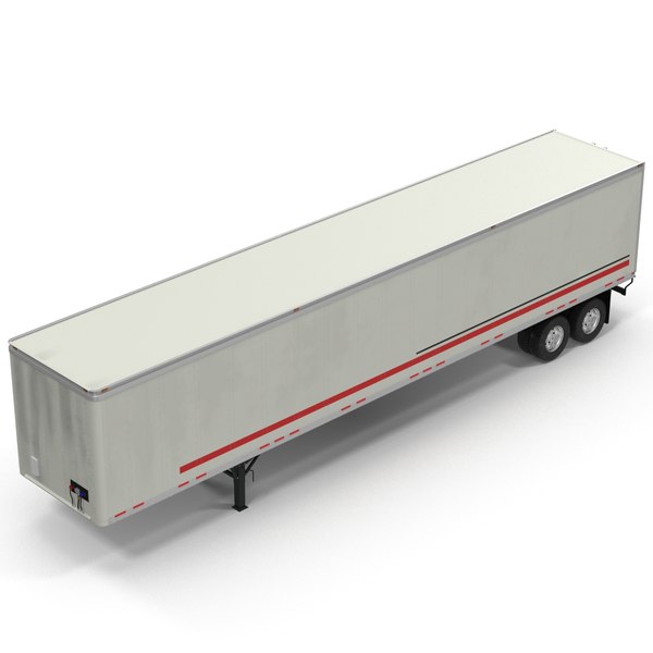 3d model of semi trailer