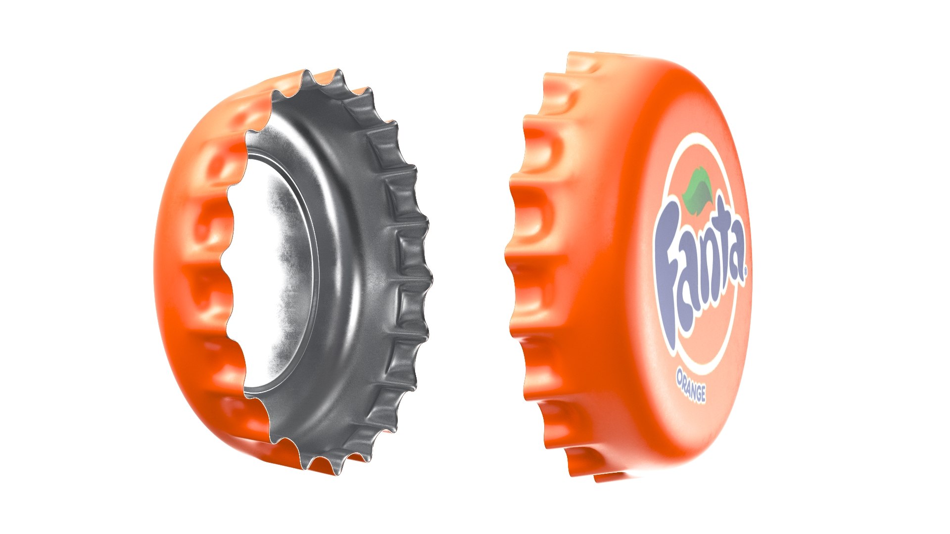 Fanta Cap Bottle 3D Model - TurboSquid 1996030
