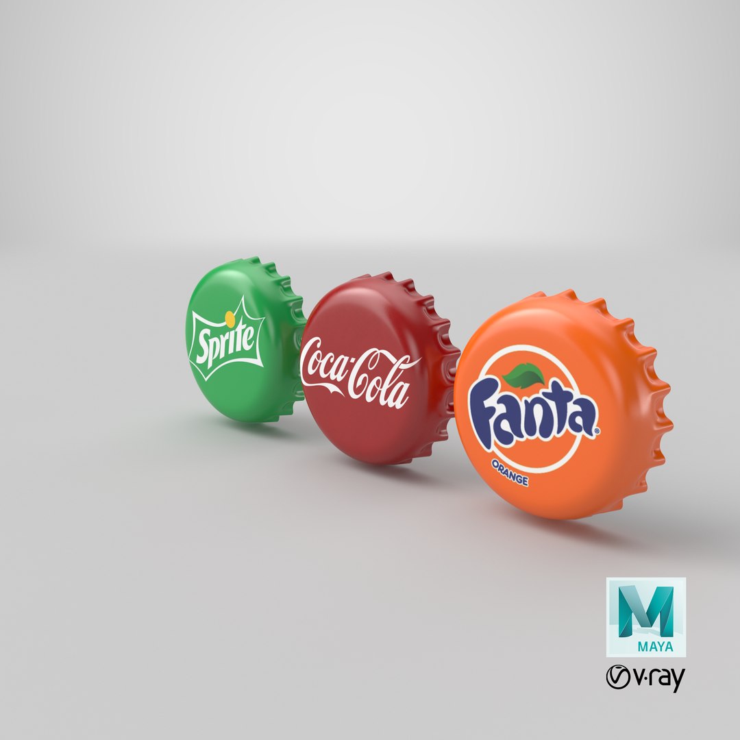 Fanta Cap Bottle 3D Model - TurboSquid 1996030