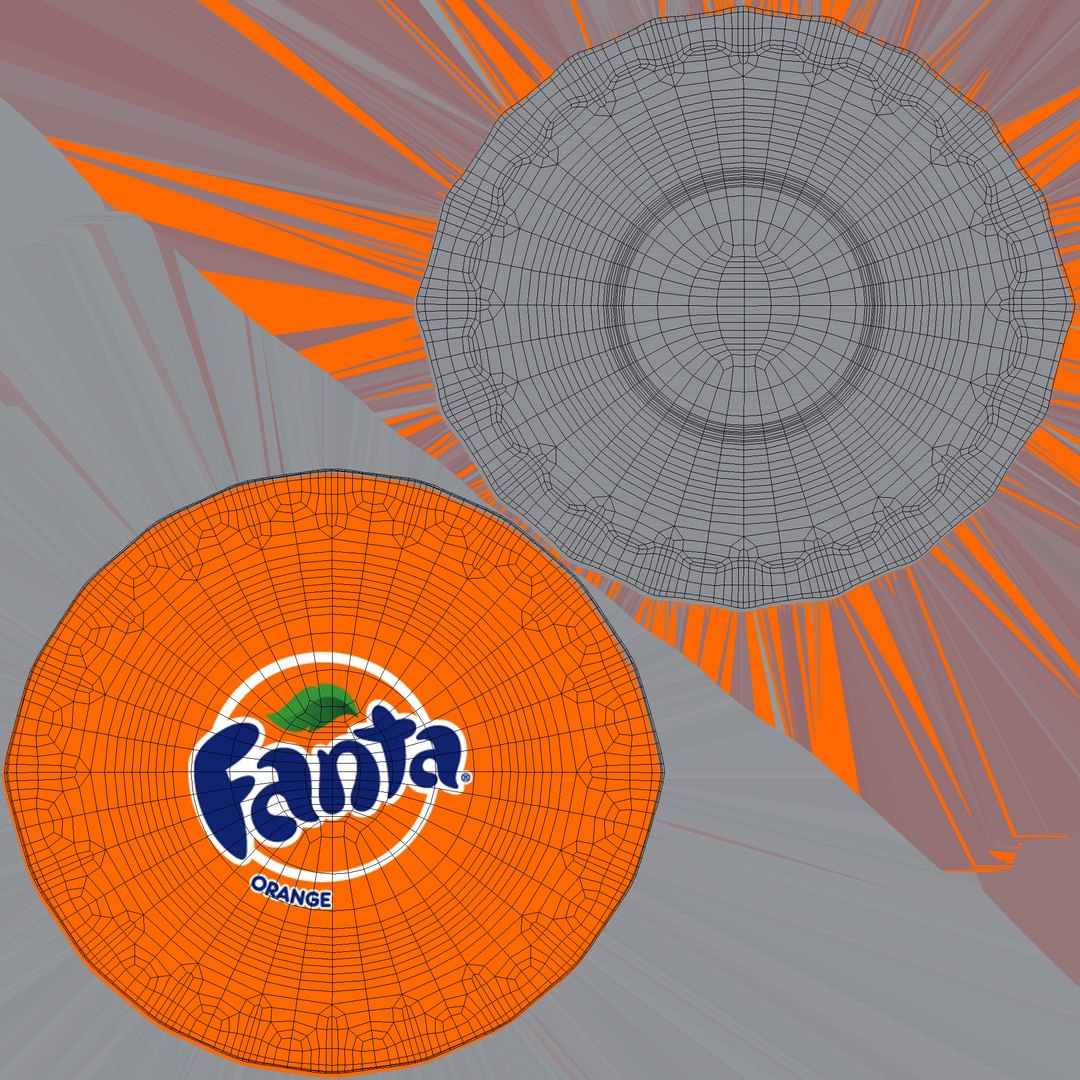 Fanta Cap Bottle 3D Model - TurboSquid 1996030