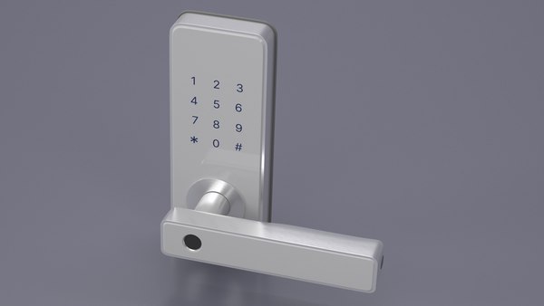Fingerprint Smart Door Lock 3D - TurboSquid 1922172