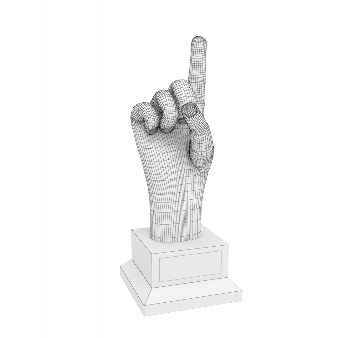 Trophy Award Hand 3D Model - TurboSquid 1627960