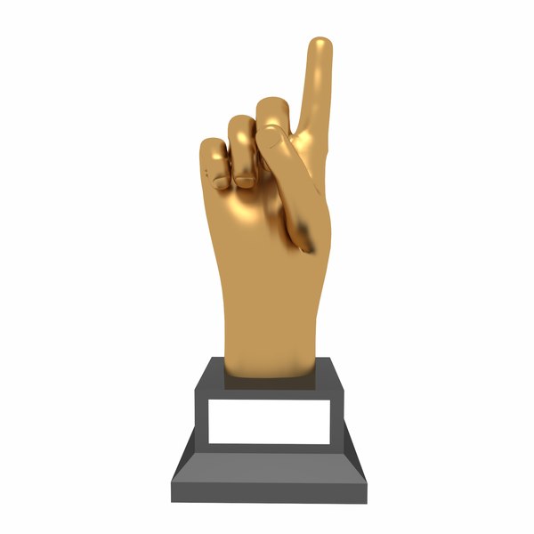 Trophy award hand 3D model - TurboSquid 1627960