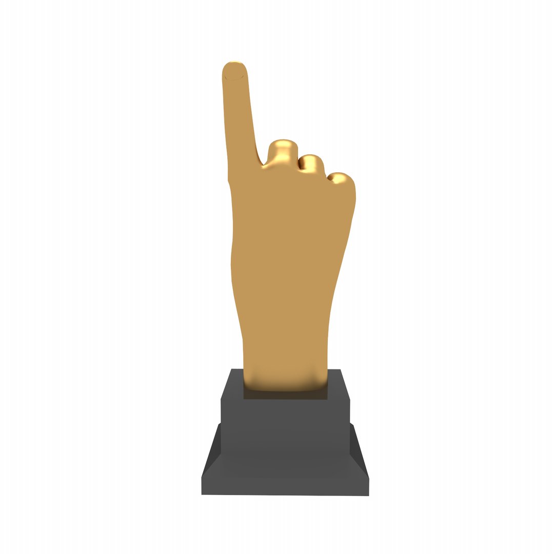 Trophy Award Hand 3D Model - TurboSquid 1627960