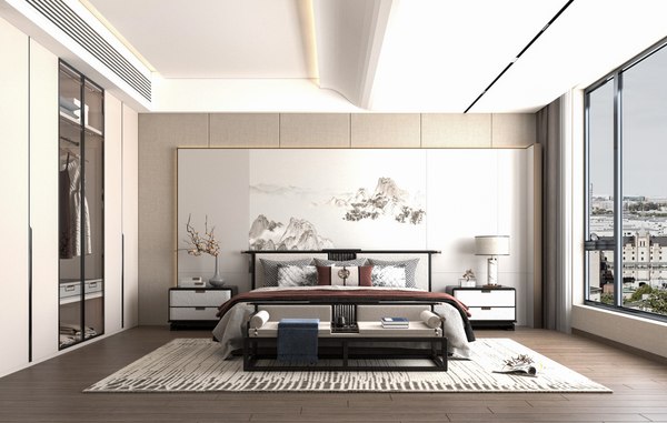 modelo 3d Dormitorio moderno - TurboSquid 2315206