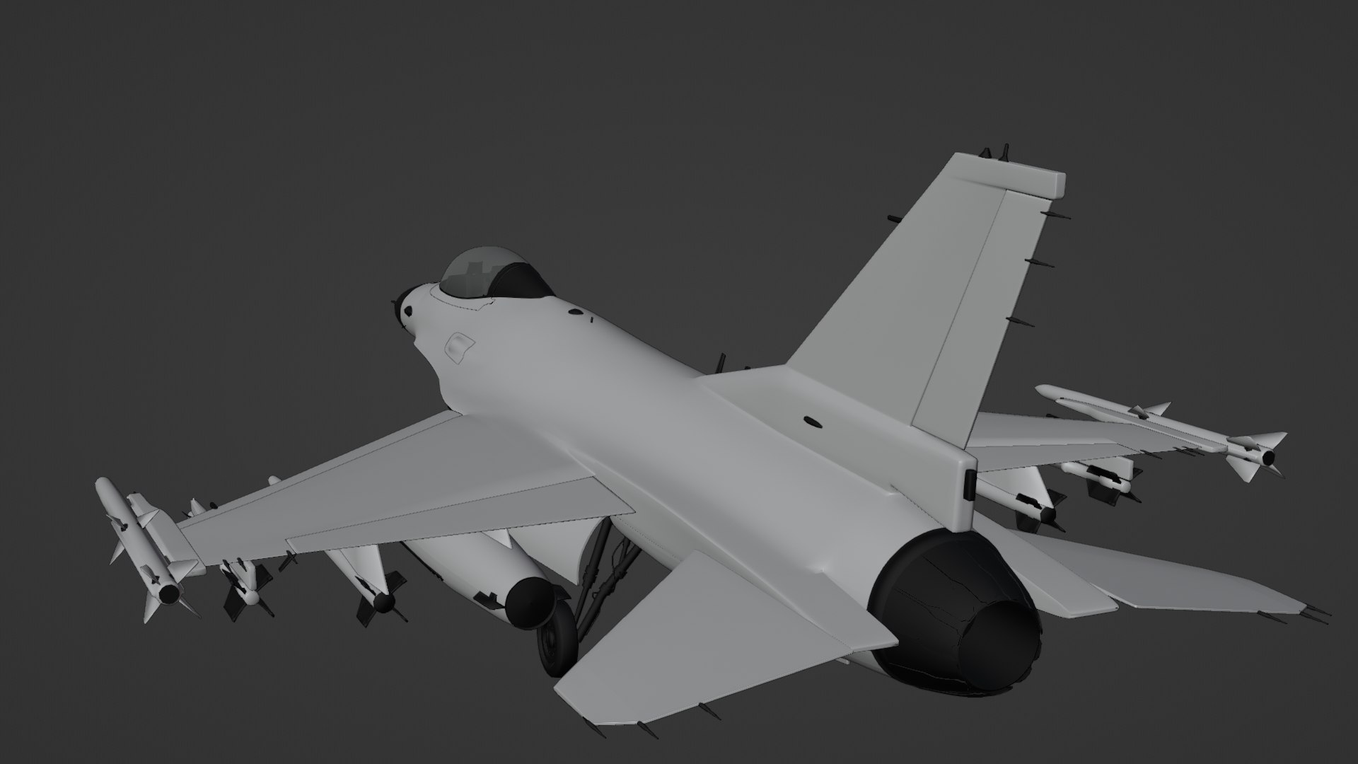 3D model F-16 Fighter Airplane - TurboSquid 2119627