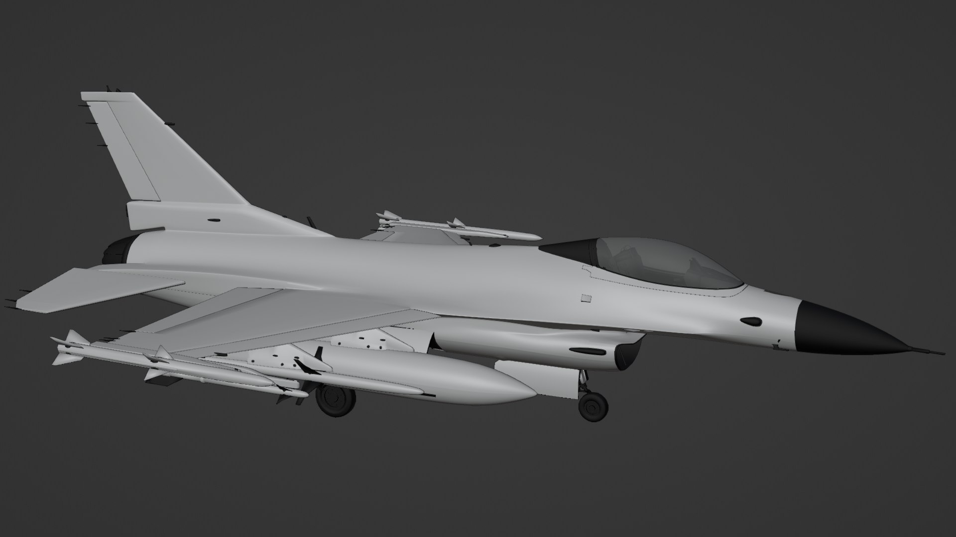 3D model F-16 Fighter Airplane - TurboSquid 2119627