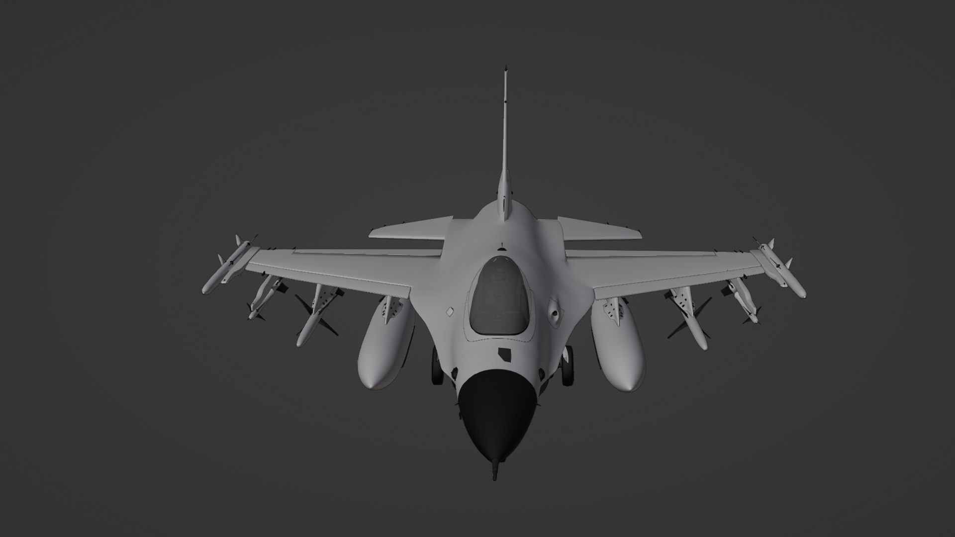 3D model F-16 Fighter Airplane - TurboSquid 2119627