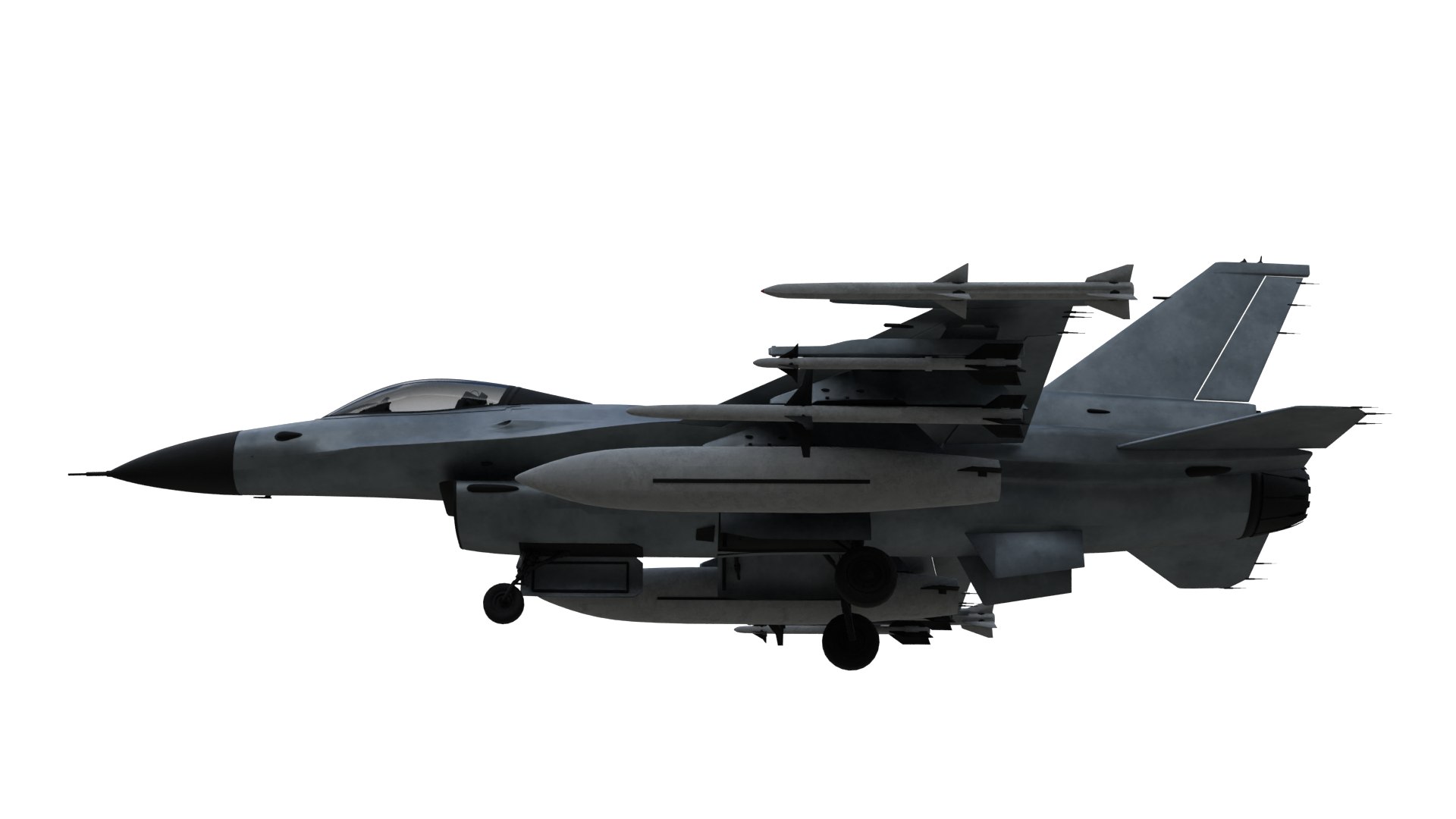 3D model F-16 Fighter Airplane - TurboSquid 2119627