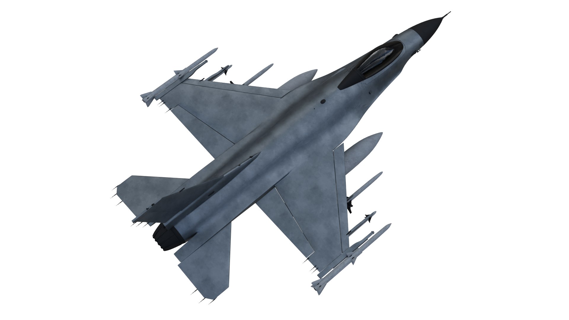 3D model F-16 Fighter Airplane - TurboSquid 2119627