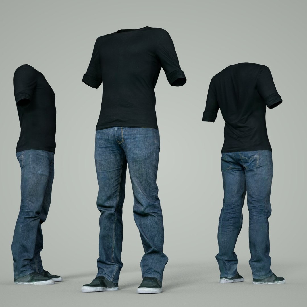 3D Male Clothing Outfit Model - TurboSquid 1329836