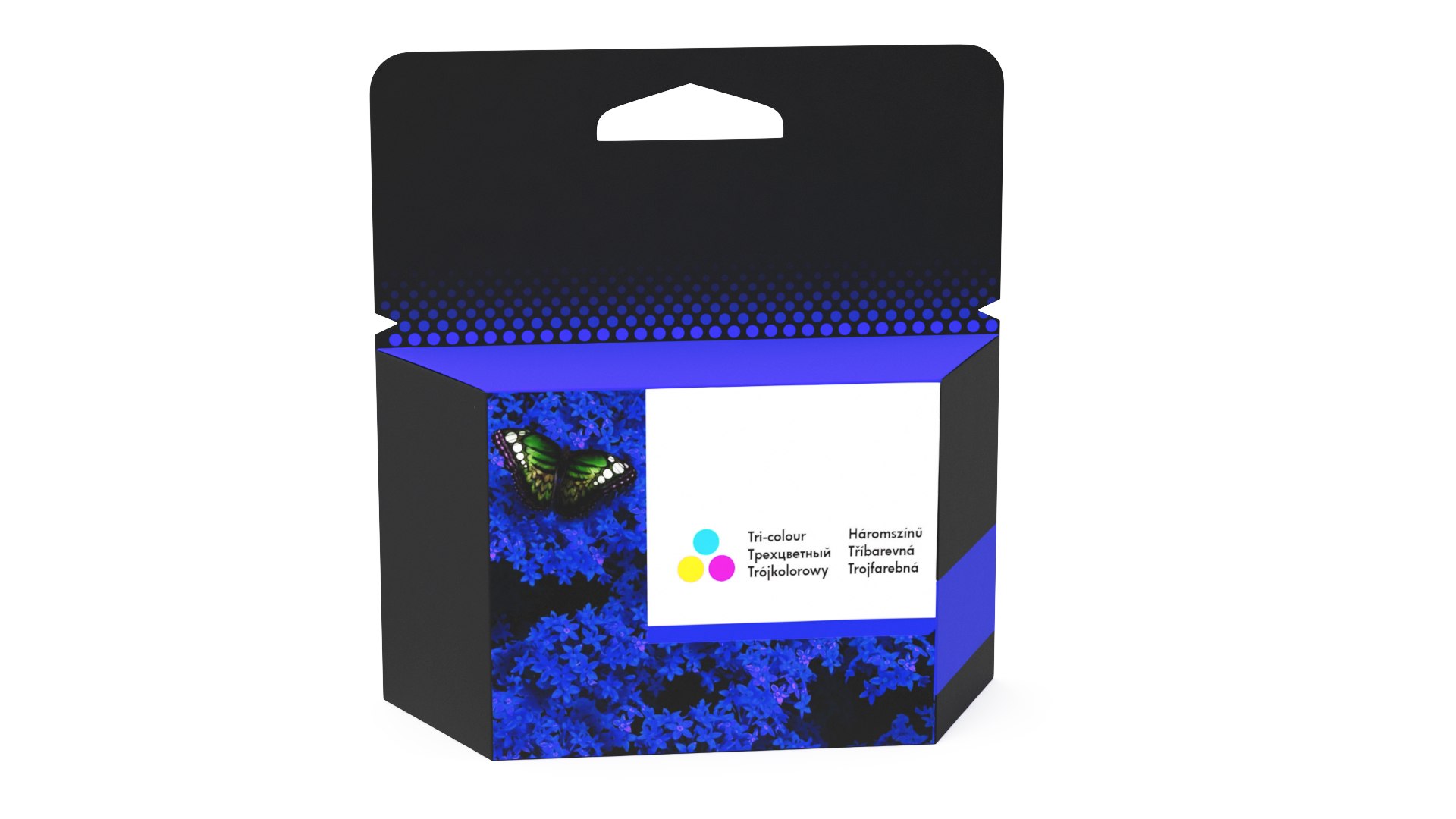 Printer Cartridge Tricolor Box Model - TurboSquid 2156927