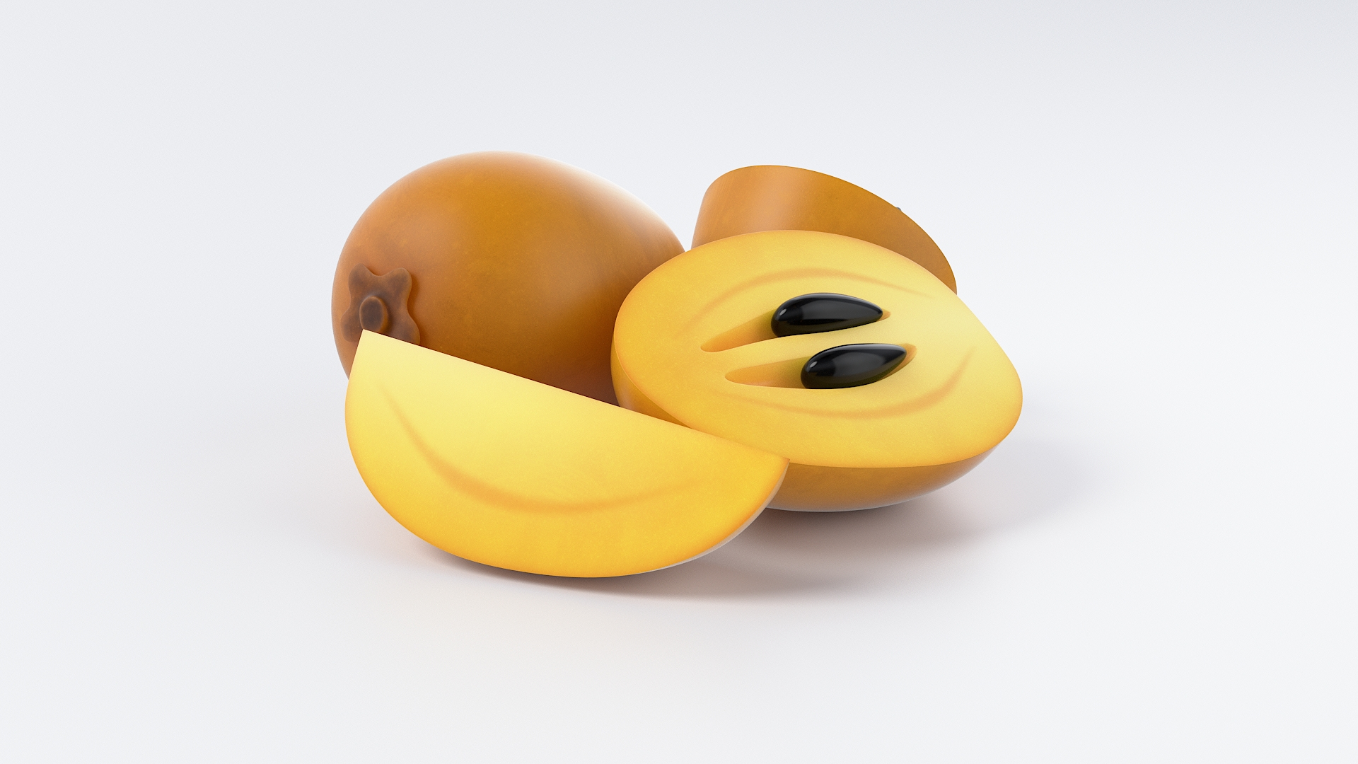 Cartoon Sapodilla 3D Model - TurboSquid 2092914