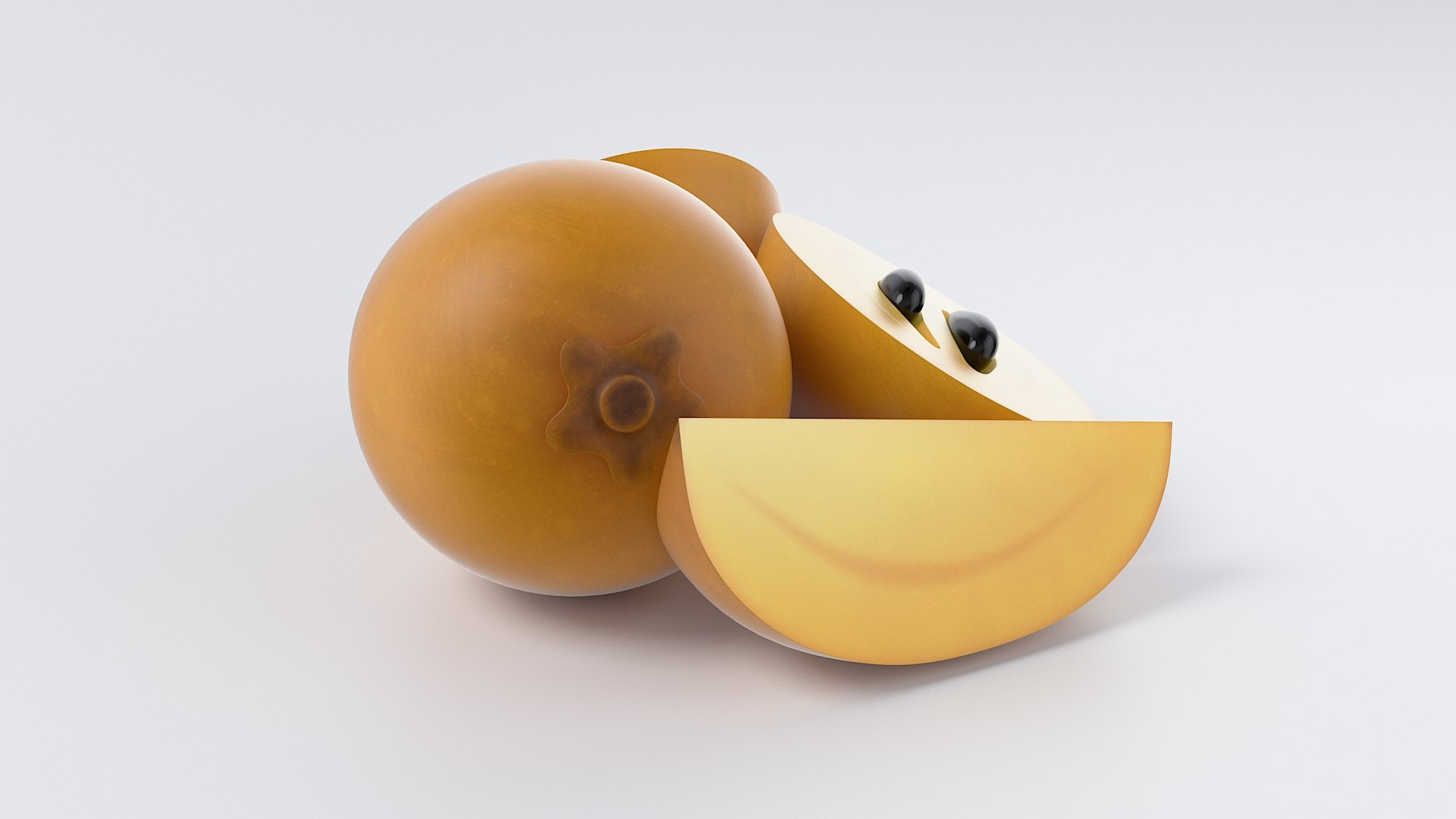 Cartoon Sapodilla 3D Model - TurboSquid 2092914