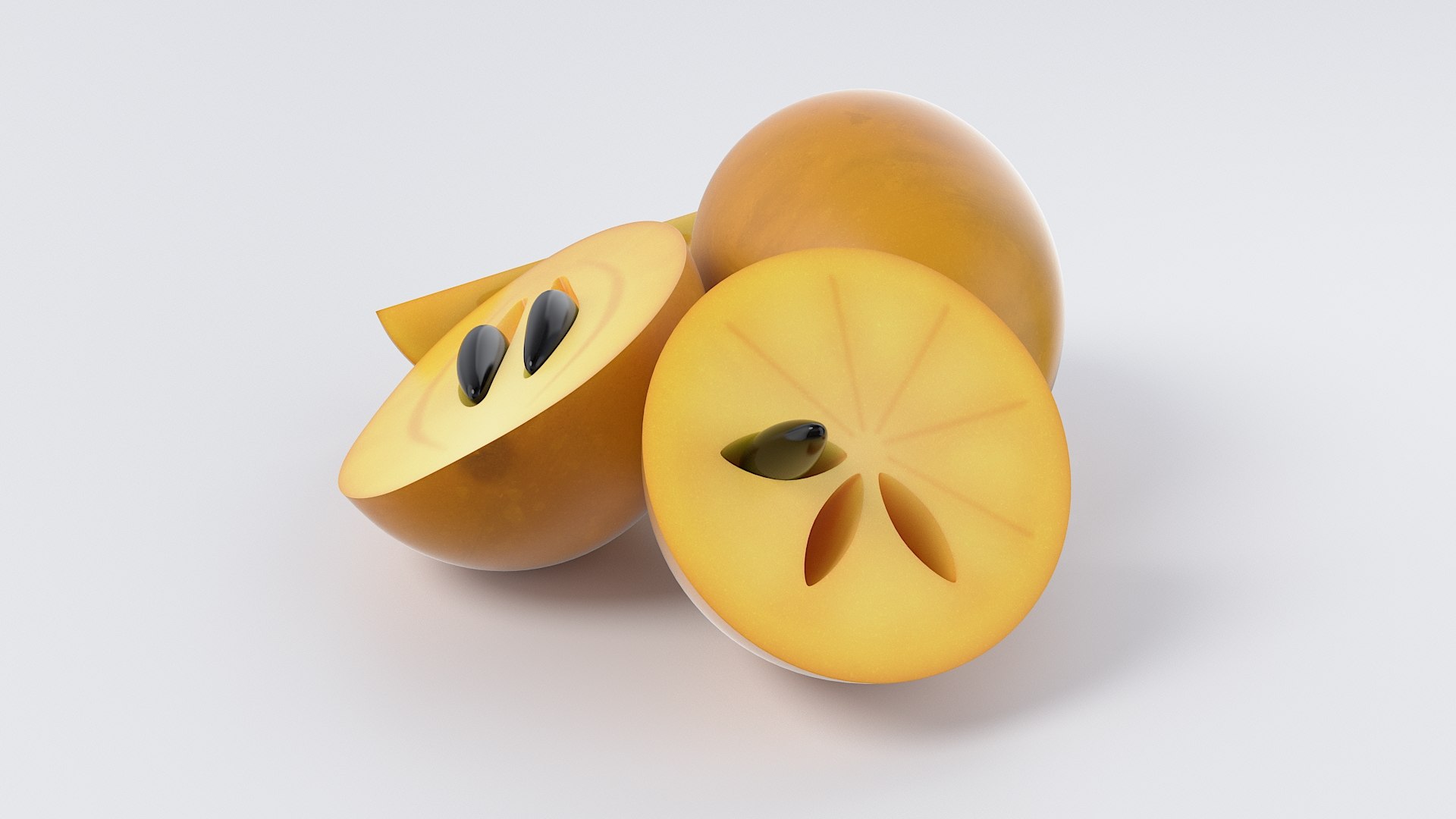 Cartoon Sapodilla 3D Model - TurboSquid 2092914