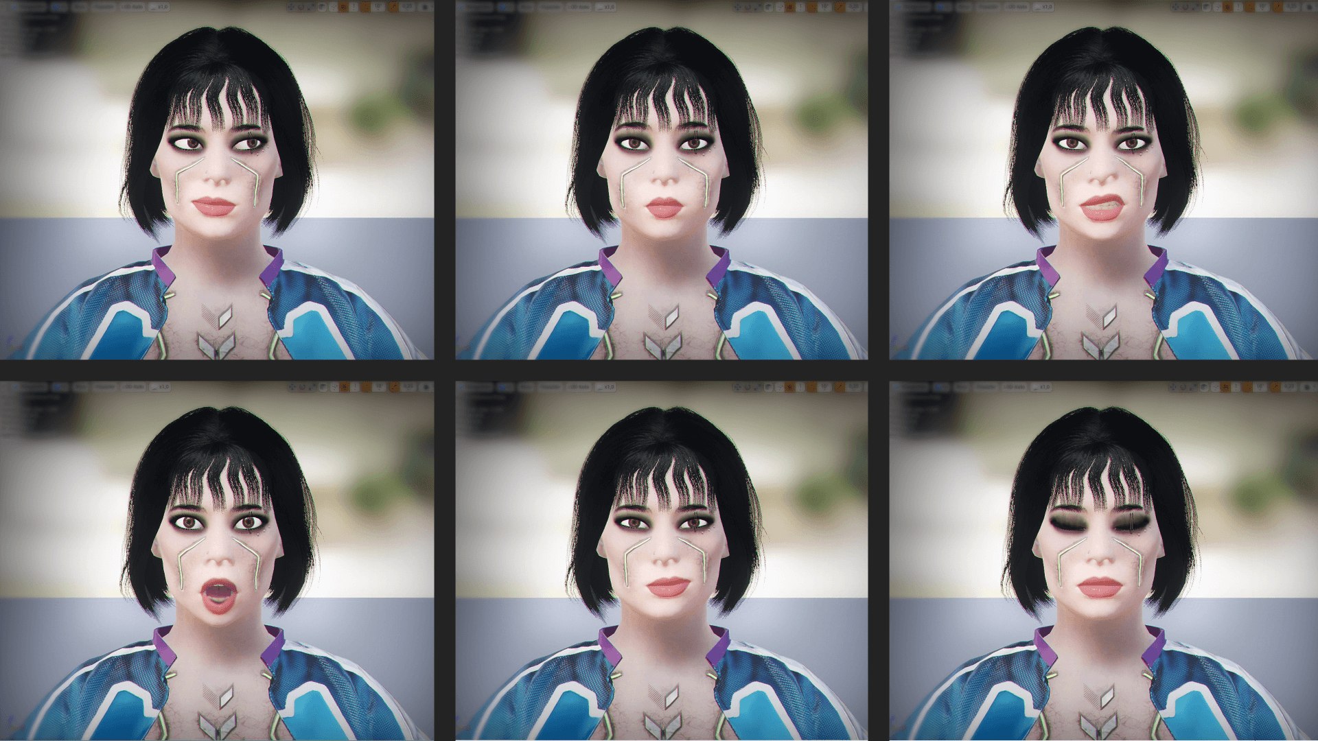 Azura Cyber Girl Constructor OBJ 3D model - TurboSquid 1827666