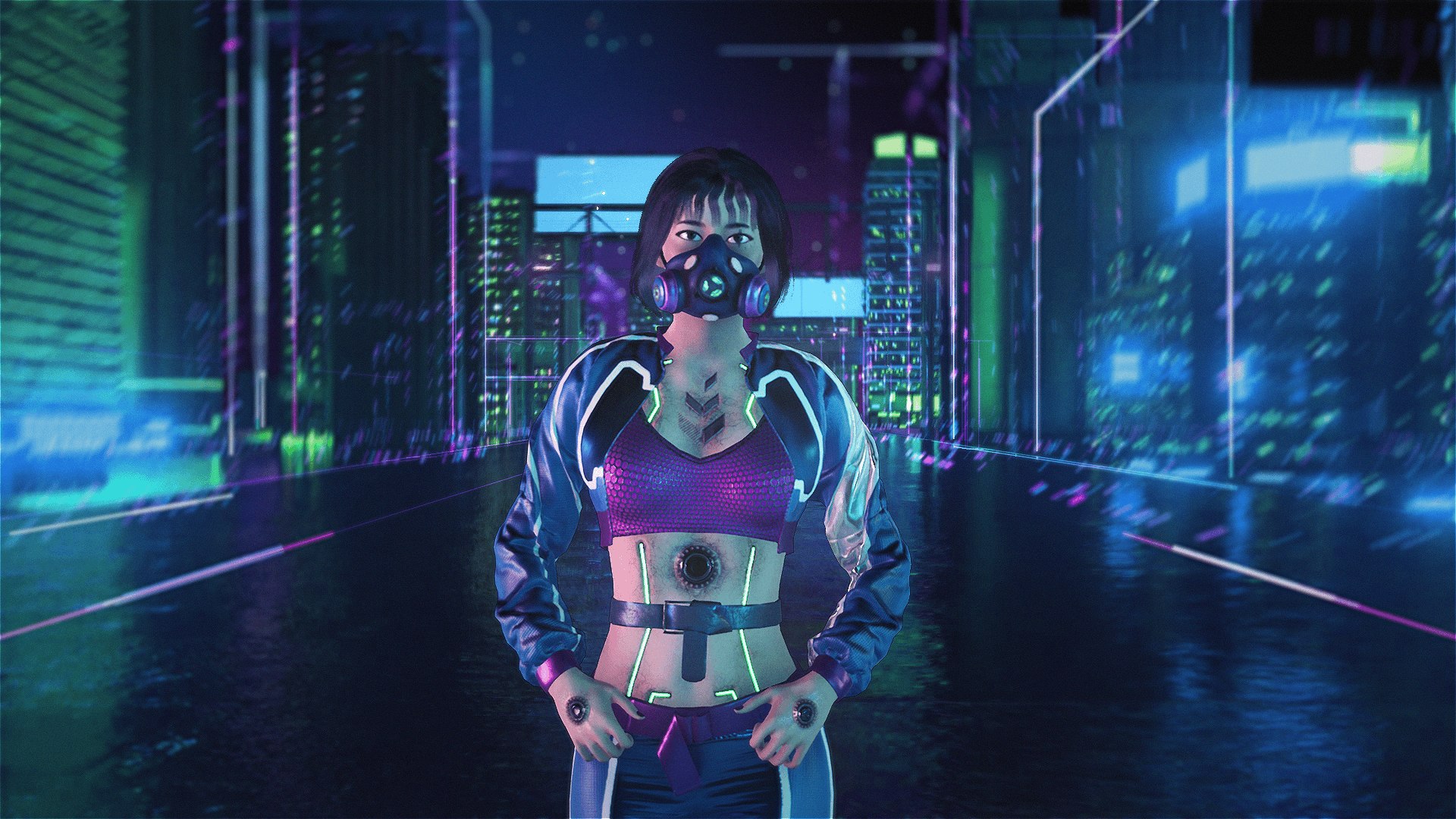 Azura Cyber Girl Constructor OBJ 3D Model - TurboSquid 1827666