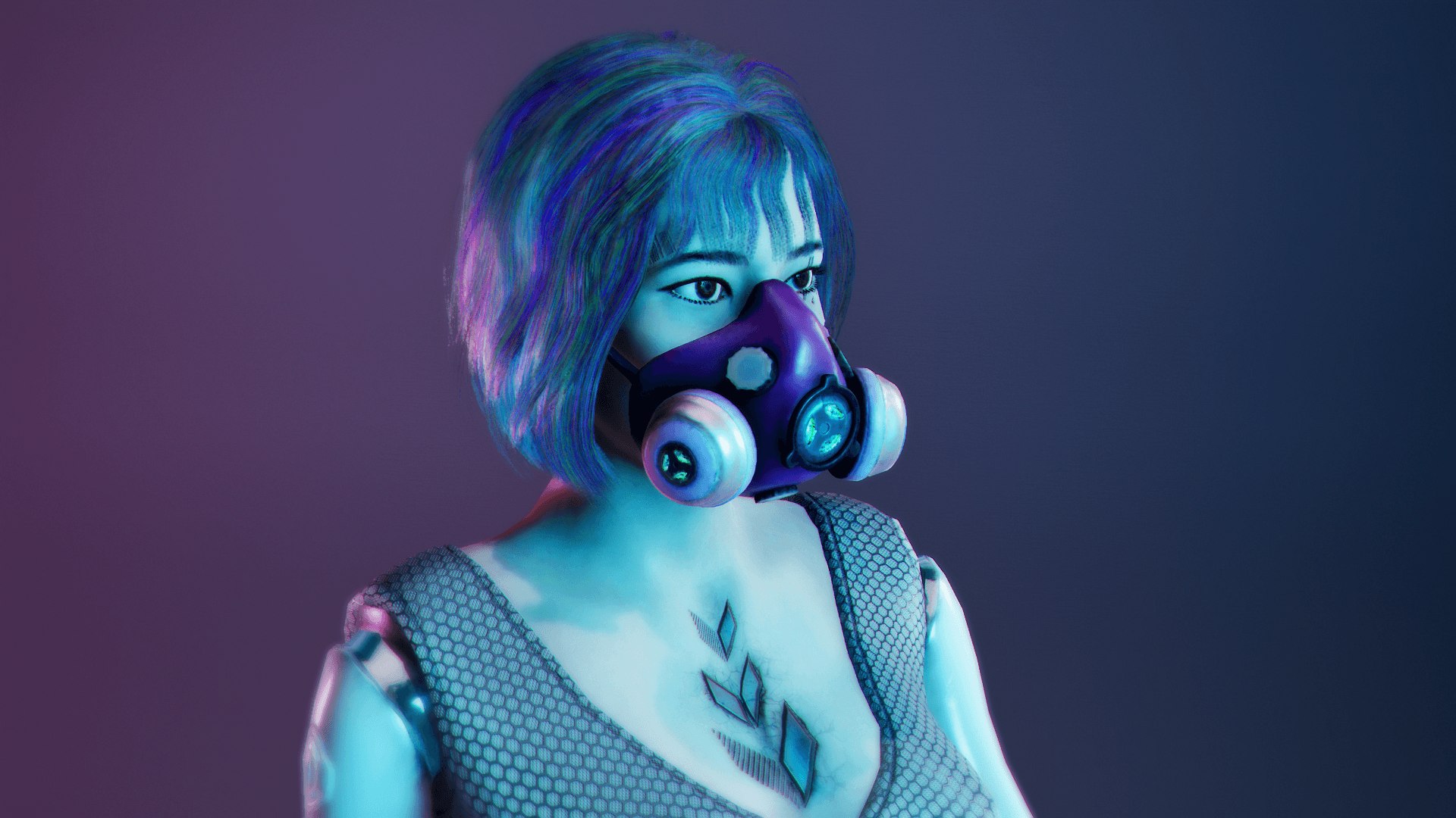 Azura Cyber Girl Constructor OBJ 3D model - TurboSquid 1827666