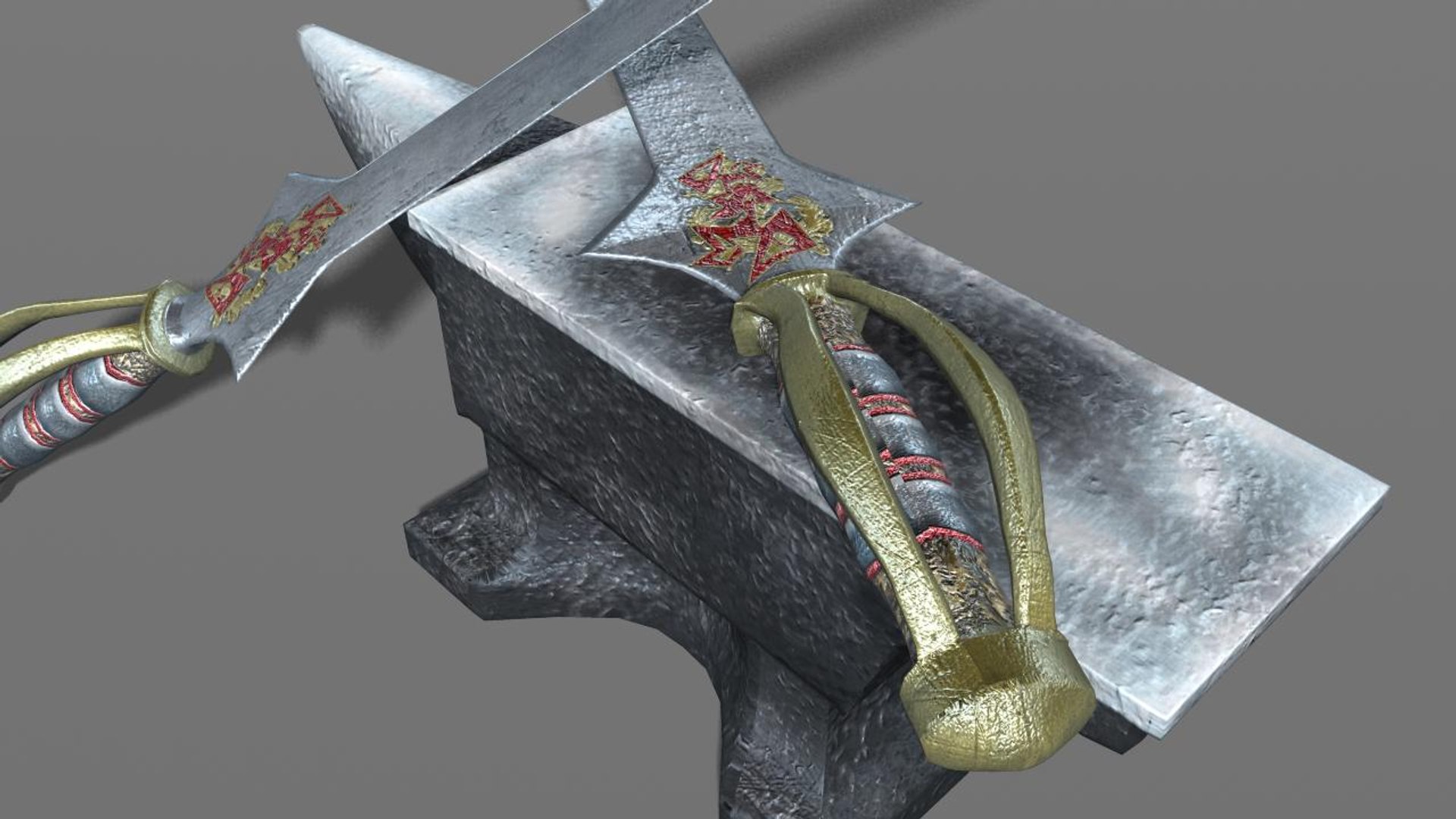 Sword Anvil 3d Ma